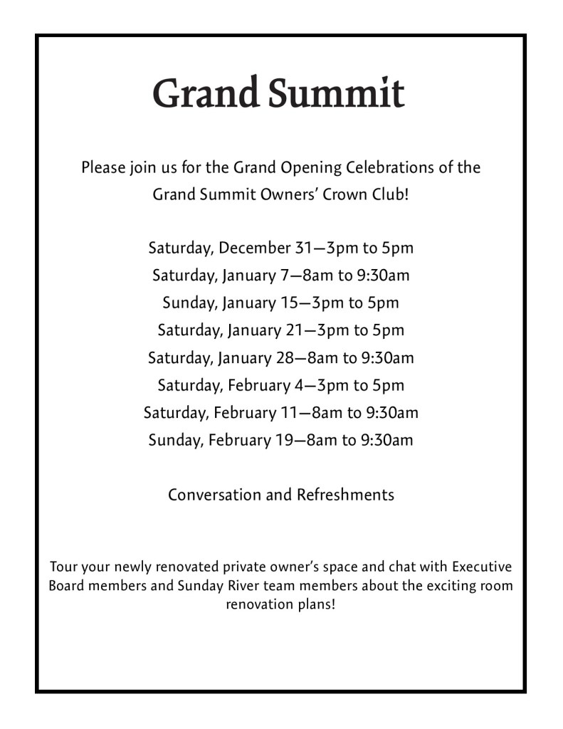 Renovated Crown Club Grand Opening Parties